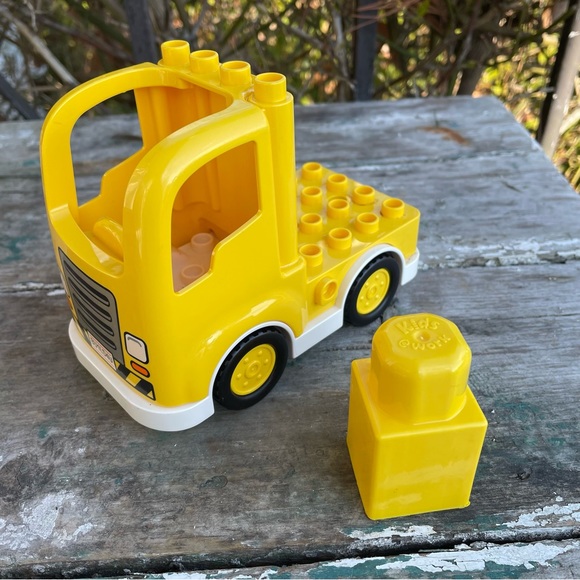 Lego | Toys | Duplo Lego Yellow Flatbed Truck | Poshmark